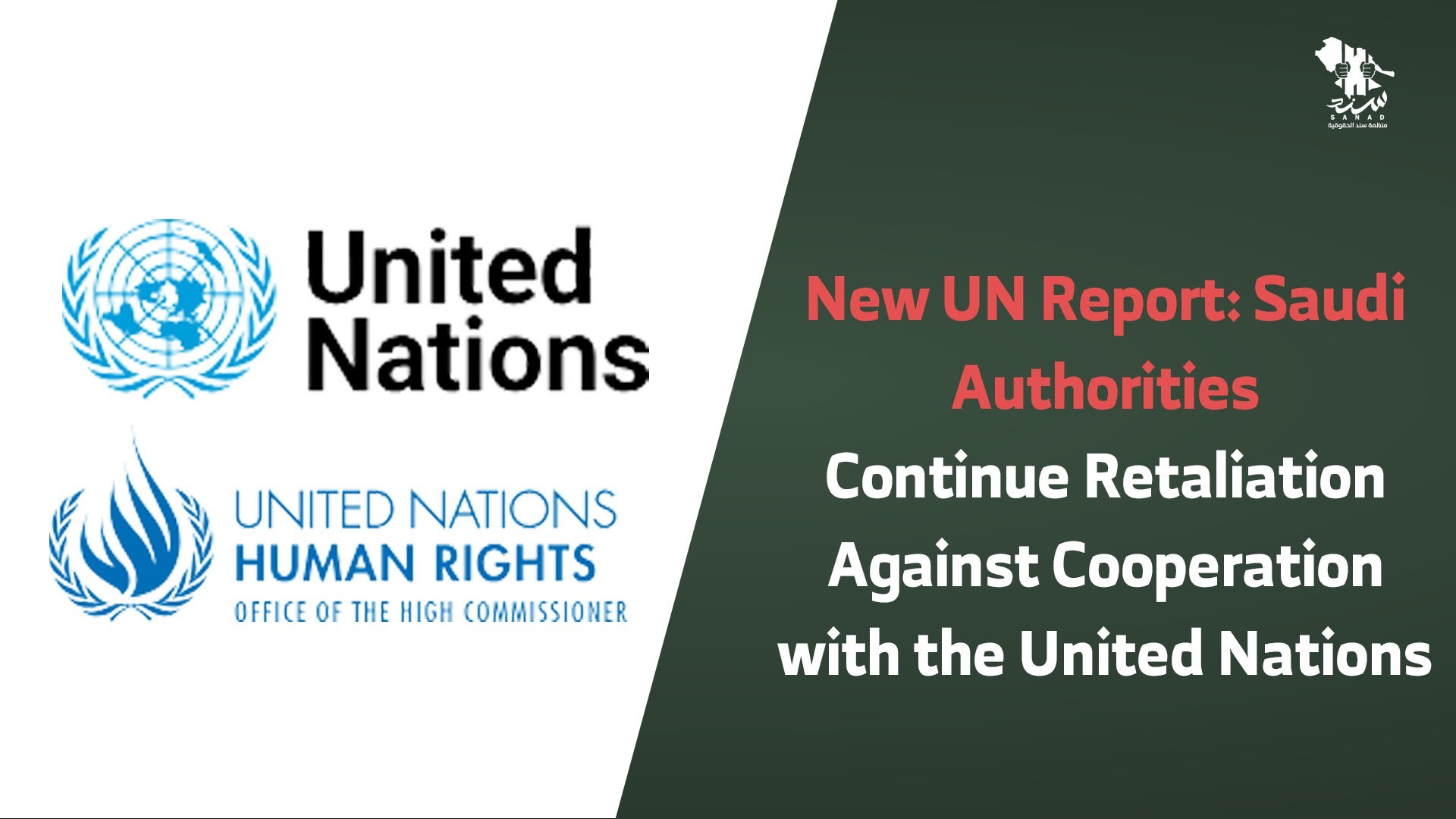 New UN Report: Saudi Authorities Continue Retaliation Against ...