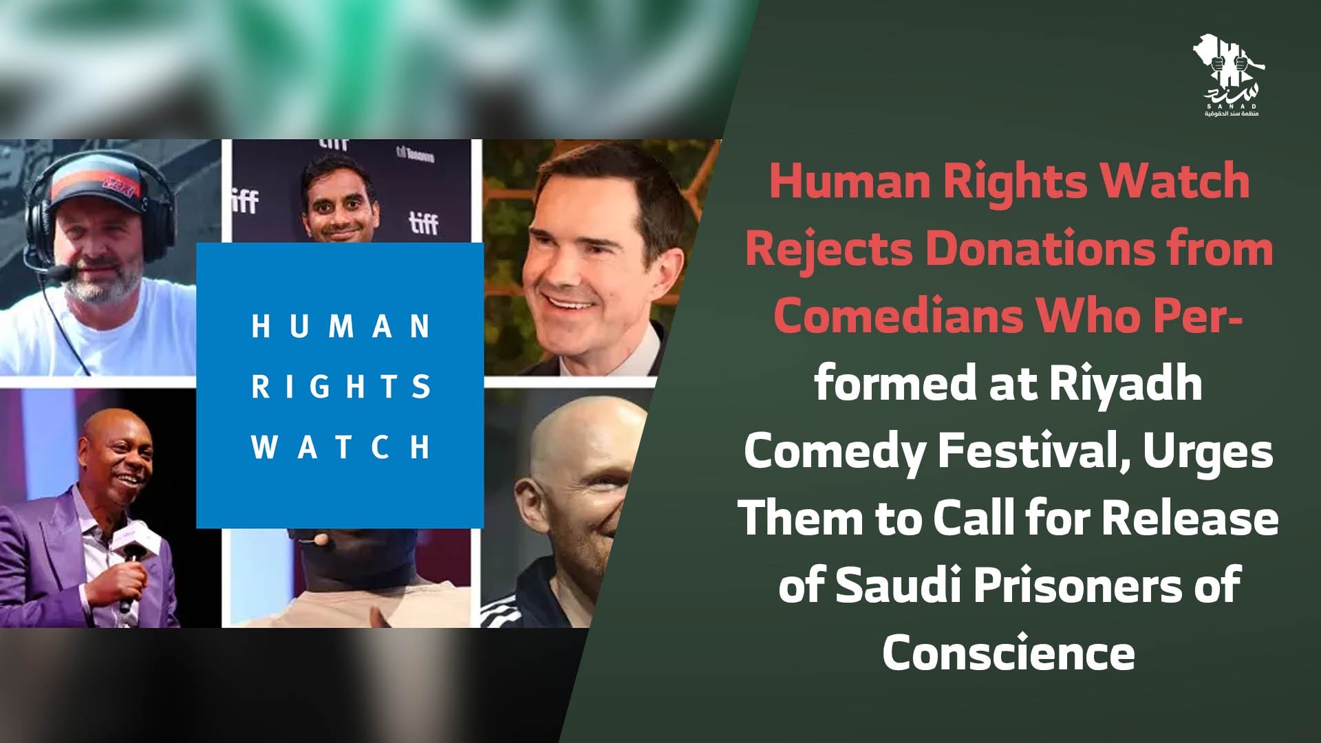 Human Rights Watch Rejects Donations from Comedians Who Performed at ...